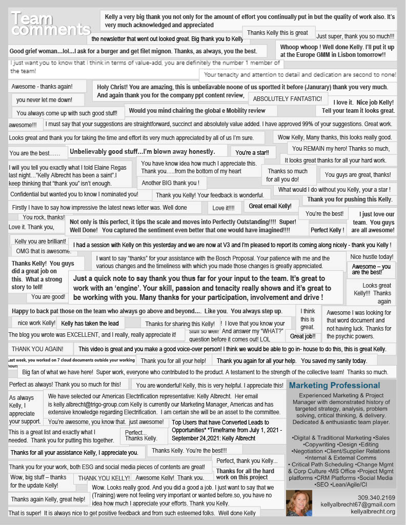 Stakeholder Testimonials – Kelly Albrecht